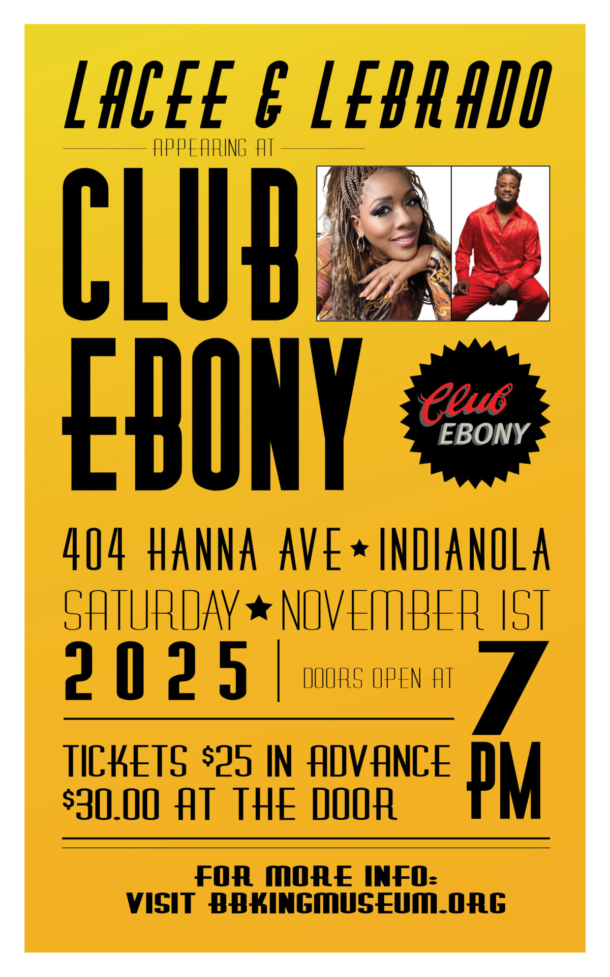 Lacee & Lebrado Live at Club Ebony – B.B. King Museum
